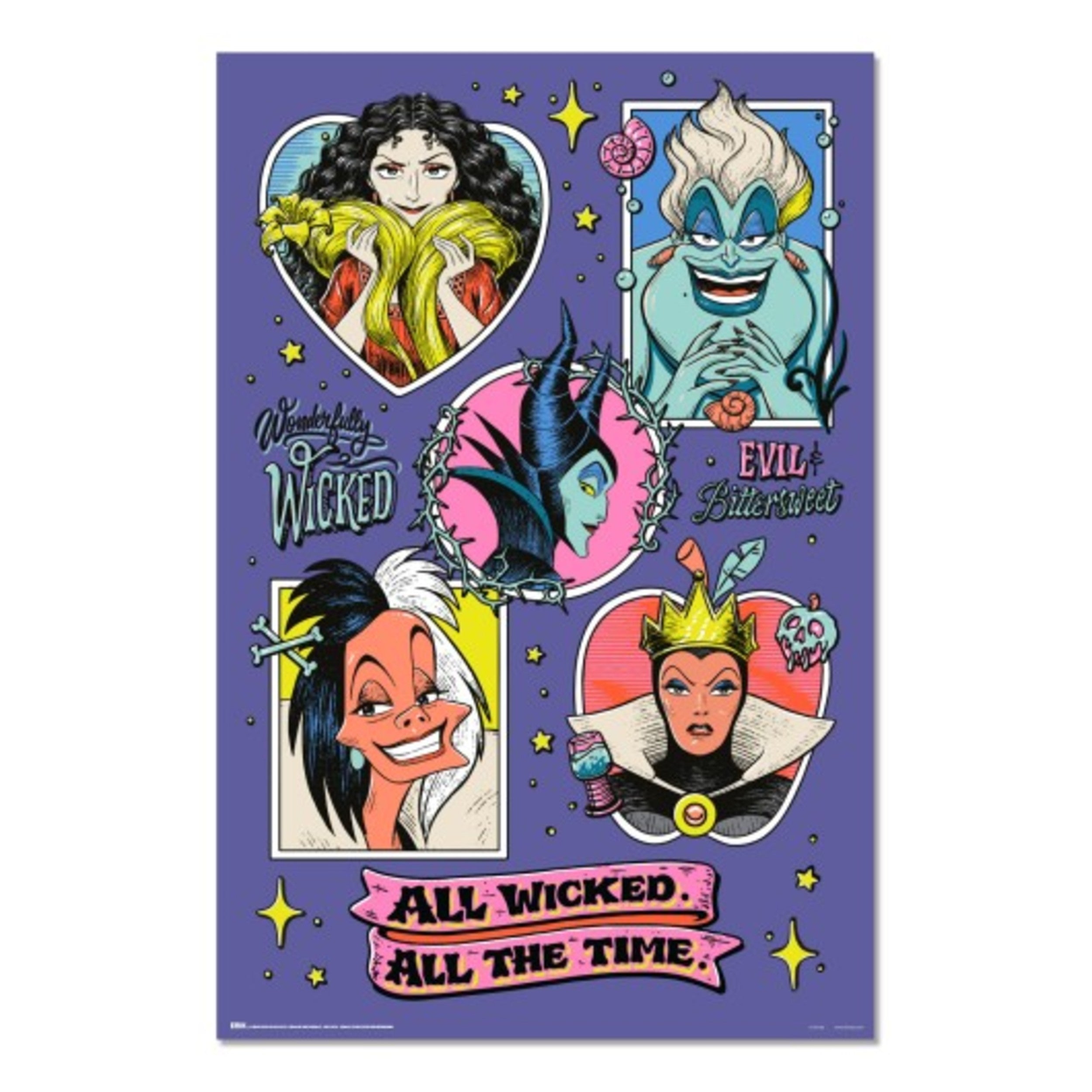 Disney Villains Poster 61x91,5cm | Yourdecoration.co.uk