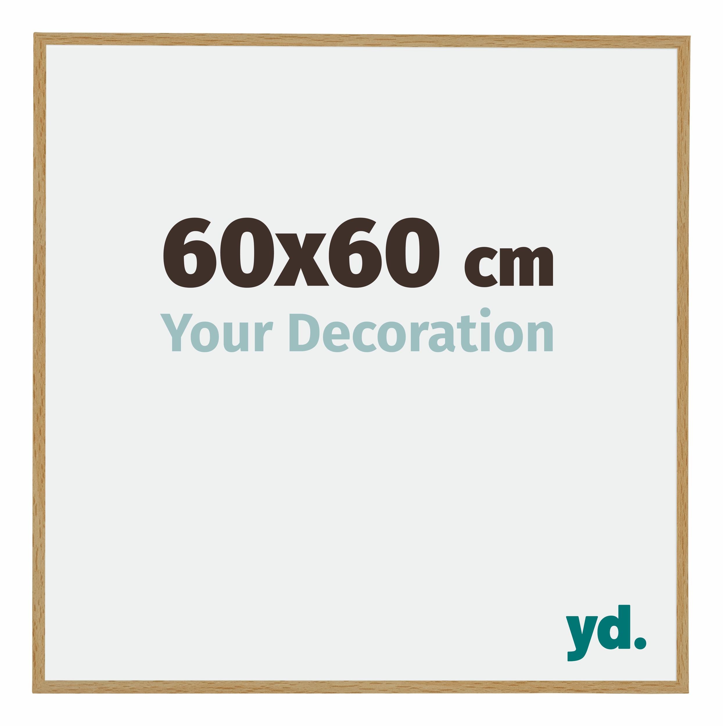 Evry Plastic Photo Frame 60x60cm Beech Light | Yourdecoration.co.uk