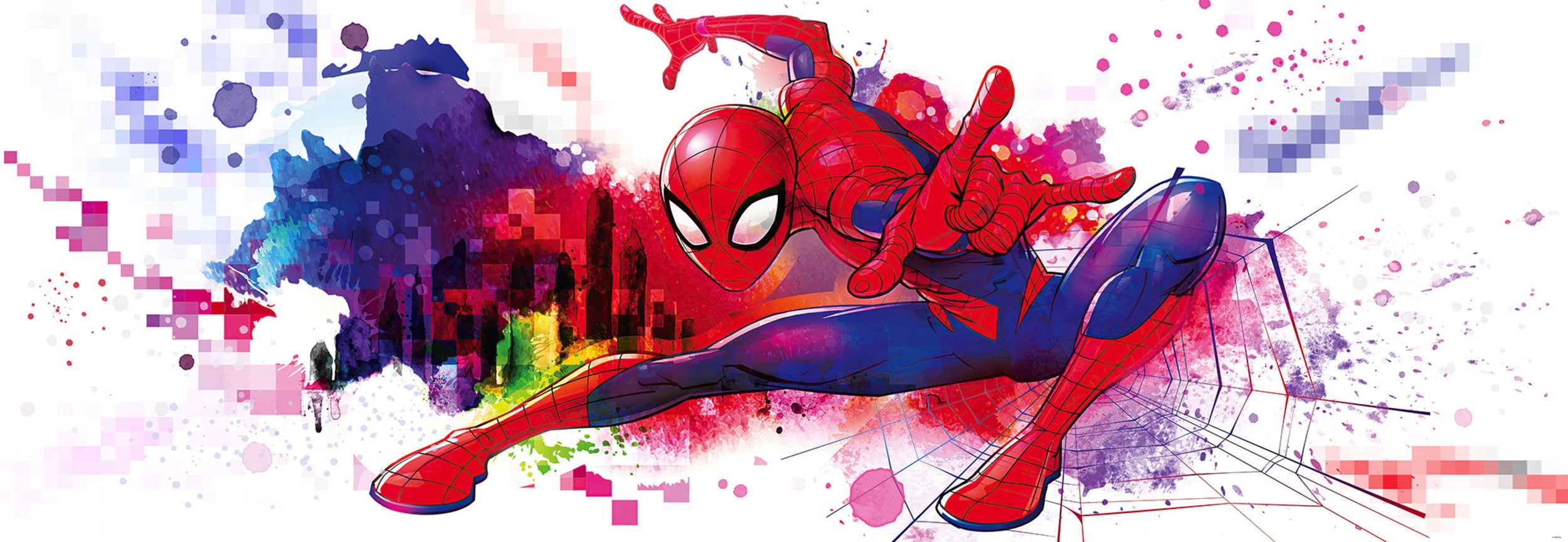 Spider-Man Graffiti Art 368x127cm Paper Wallpaper | Yourdecoration.co.uk
