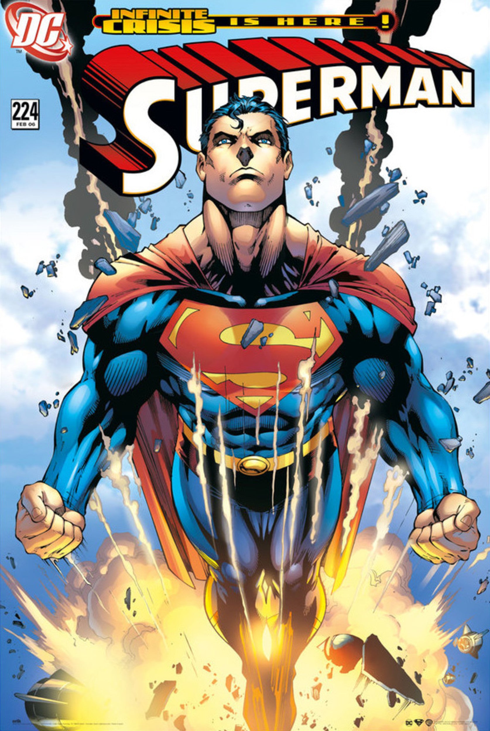 Poster DC .co.ukics Superman Infinite Crisis is Here 61x91,5cm