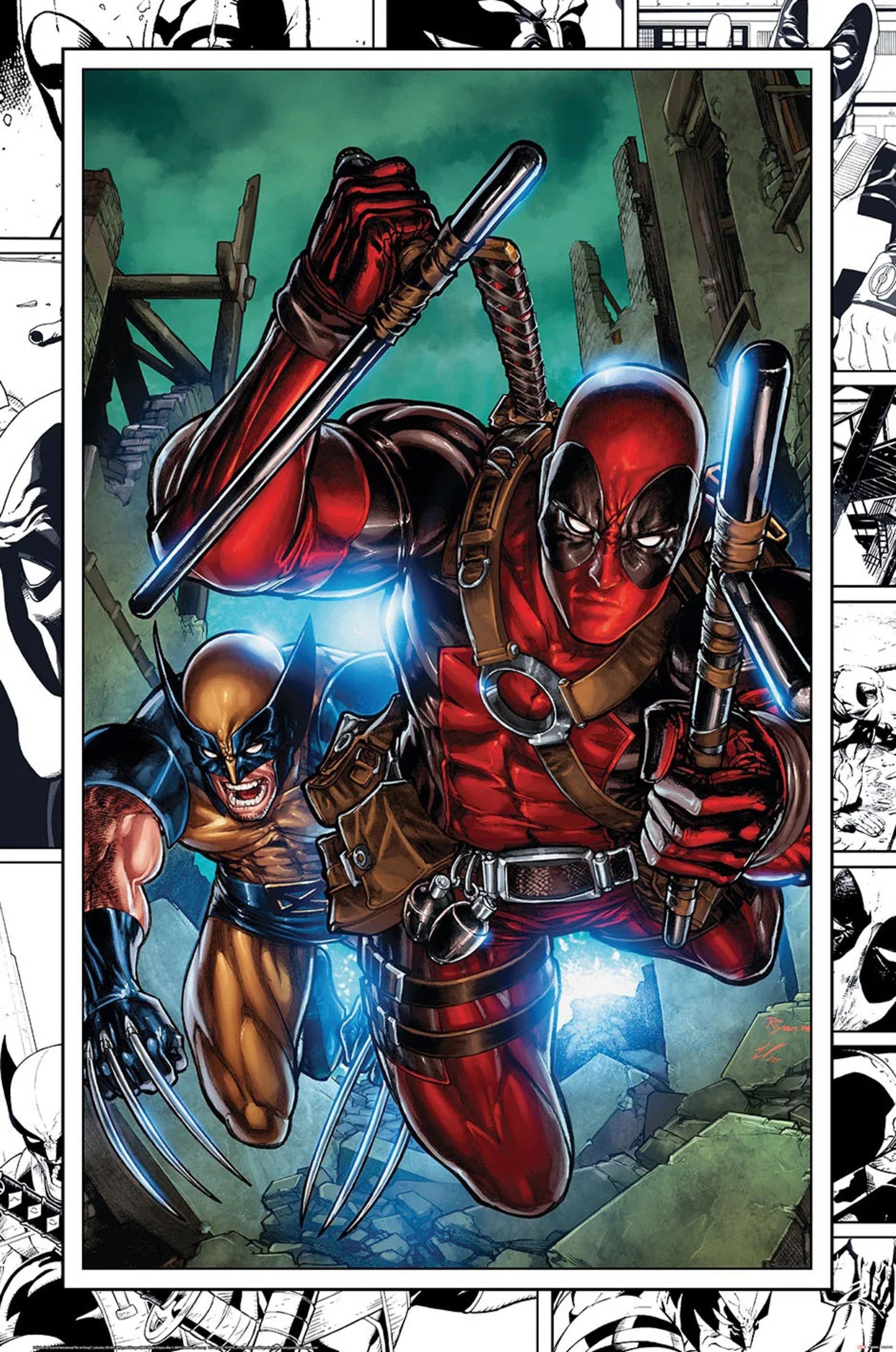 Marvel .co.ukics Wolverine and Deadpool Poster 61x91,5cm