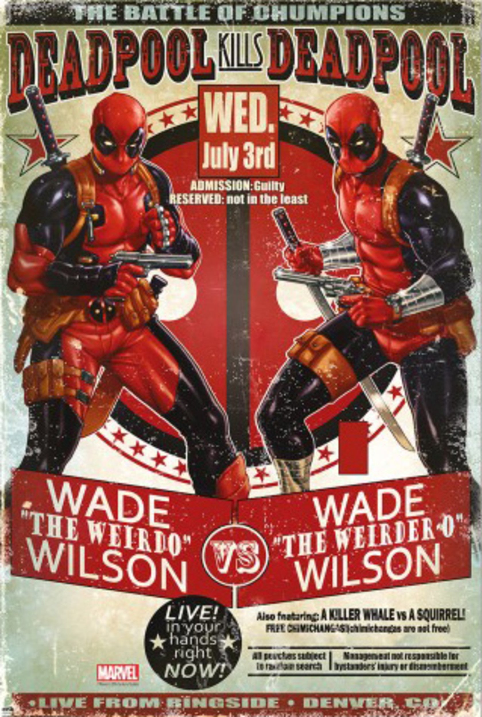 Marvel Deadpool Kills Deadpool Poster 61x91,5cm | Yourdecoration.co.uk