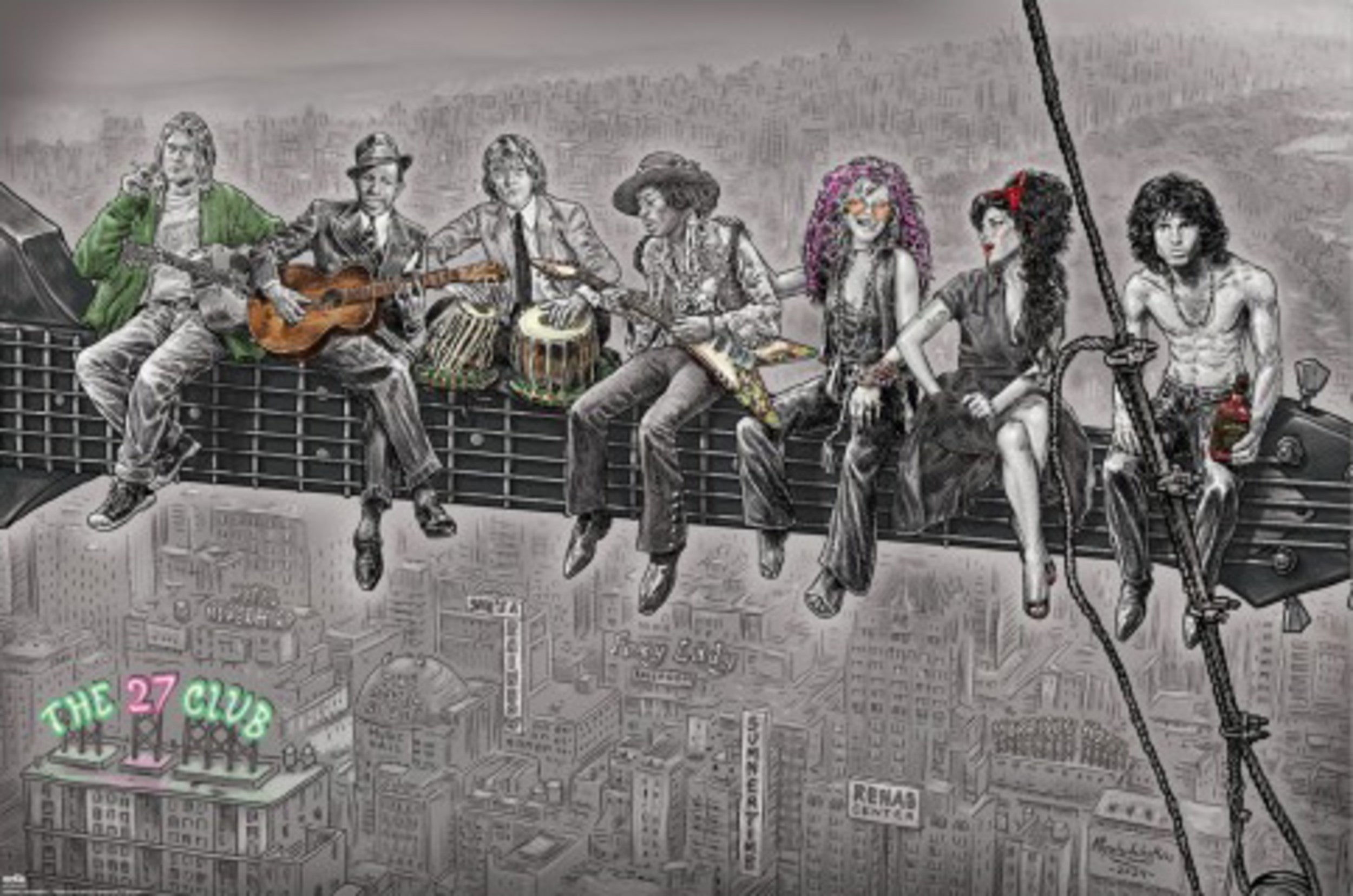 The 27 Club Poster 91,5x61cm | Yourdecoration.co.uk