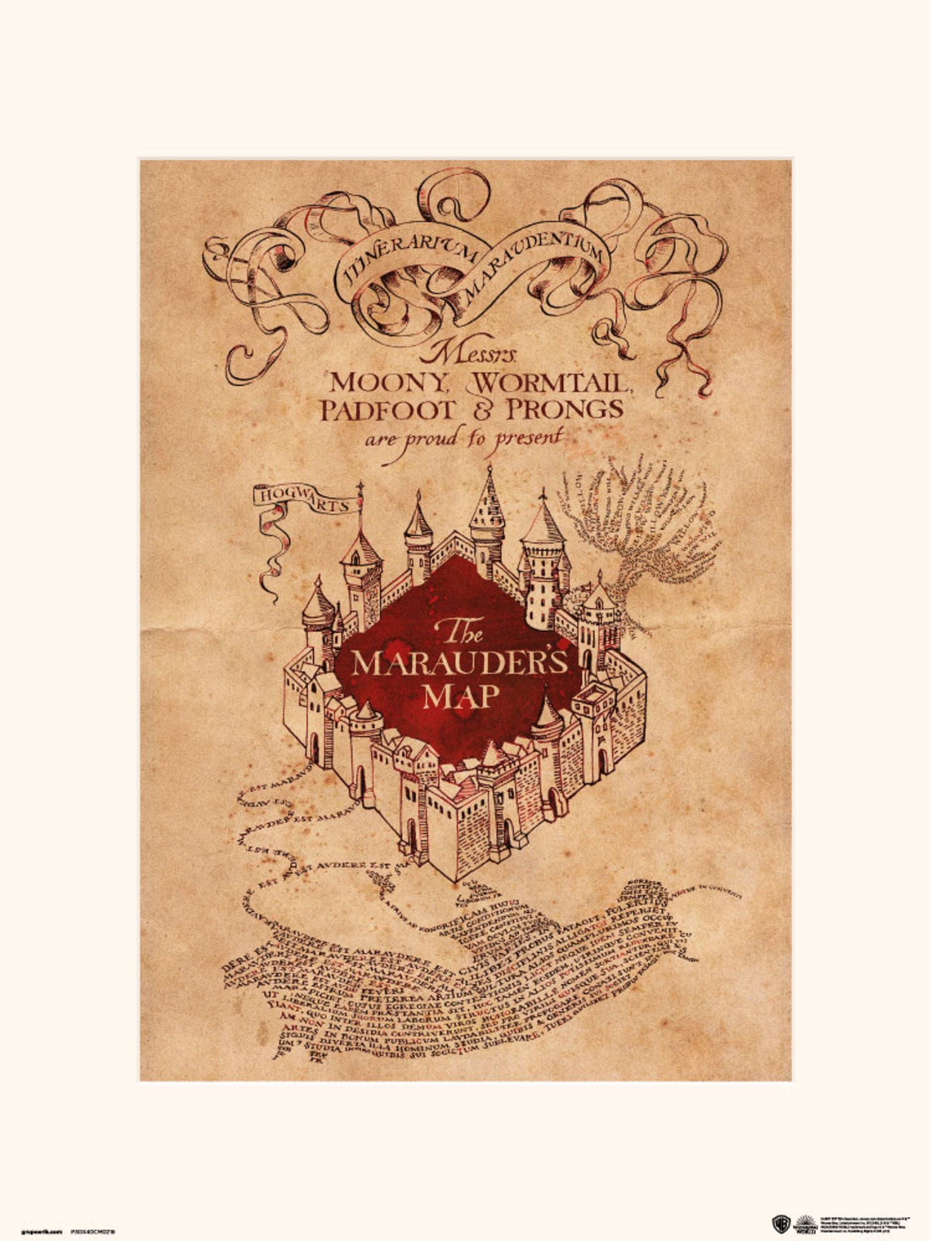 Harry Potter Marauders Map Art