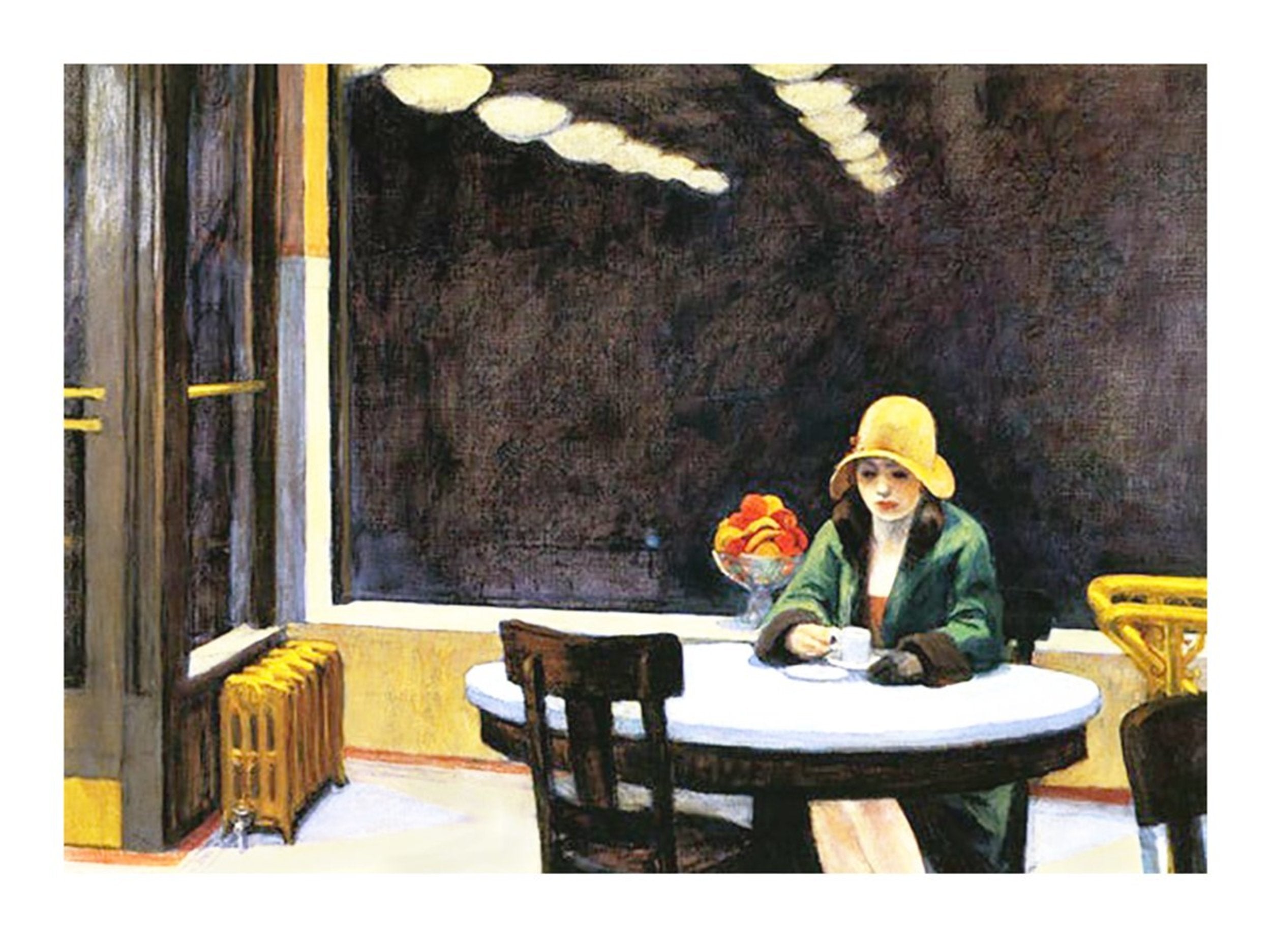 Art Print Edward Hopper Automat 1927 40x30cm | Yourdecoration.co.uk