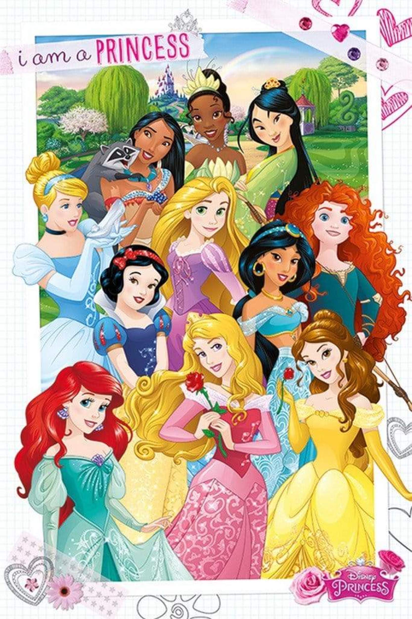 Poster Disney Princess I am a Princess 61x91,5cm | Yourdecoration.co.uk