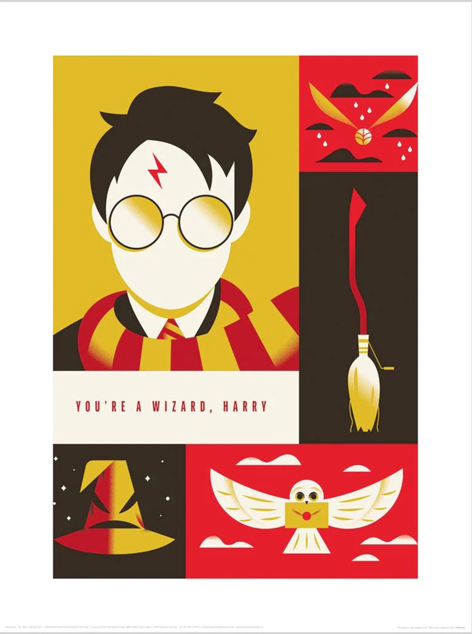 Warner Bros You Are A Wizard Harry Poster 30x40cm